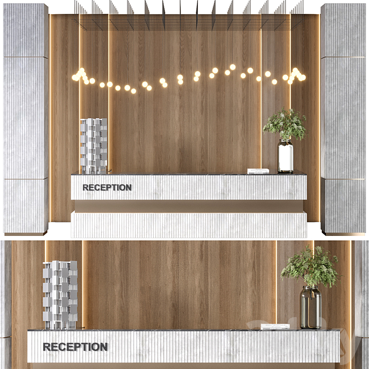 RECEPTION DESK NO6 - Office furniture - 3D model