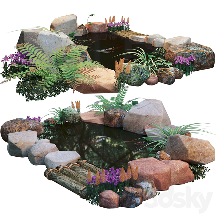artificial fish pond - Other - 3D model