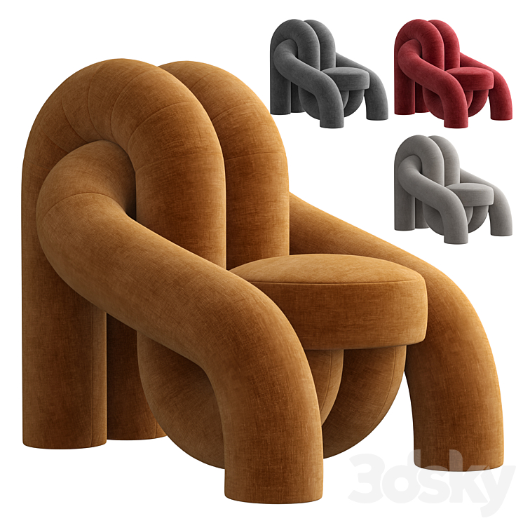Tangled Interior Chair - Arm chair - 3D model