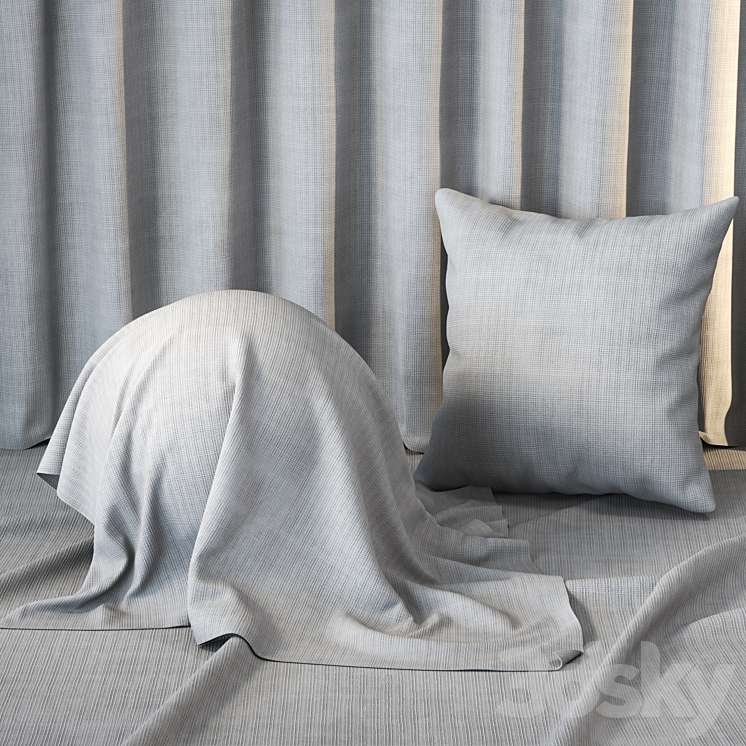 Cotton Fabric Texture 4K - Seamless - 2 Color - Fabric - 3D model