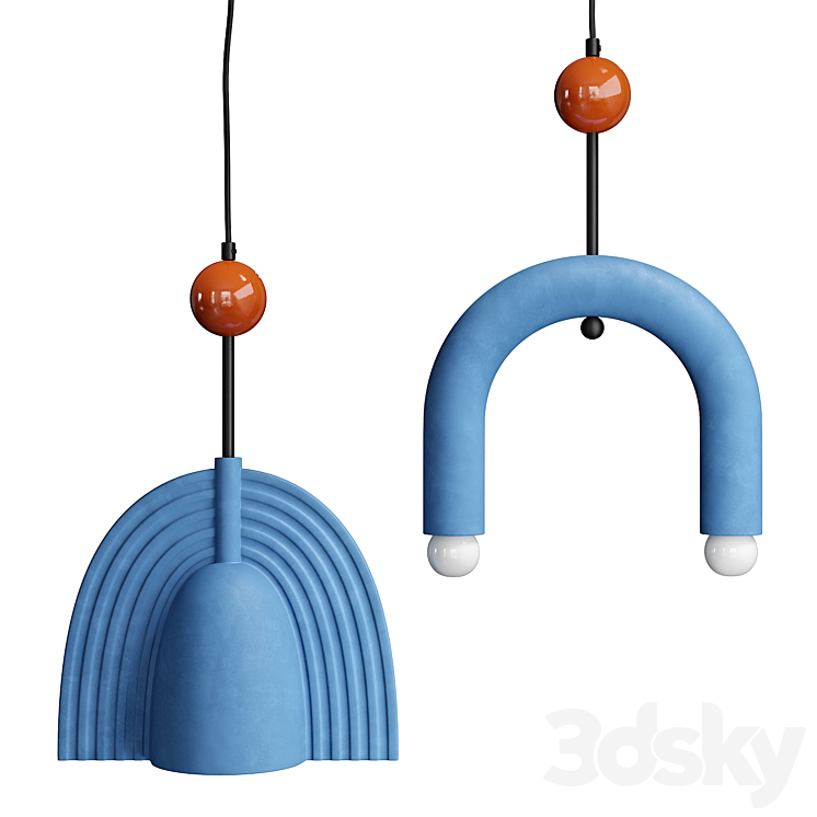 Hangers MOROSHKA one and MOROSHKA arc - Pendant light - 3D model