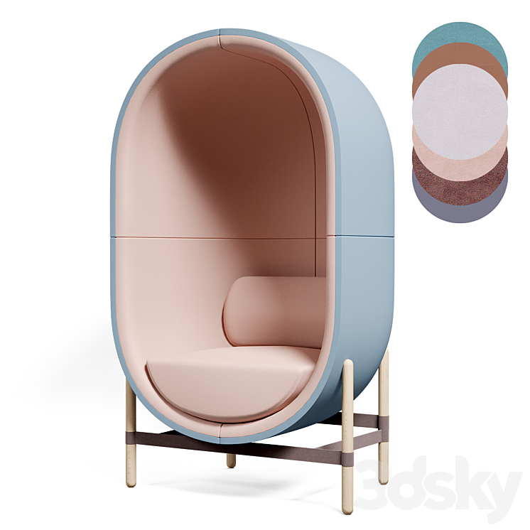 capsule chair sofa - Arm chair - 3D model