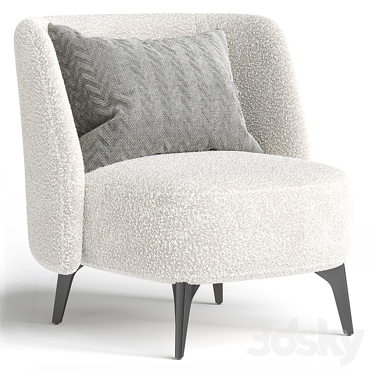 Sunday Armchair / Poliform - Arm chair - 3D model