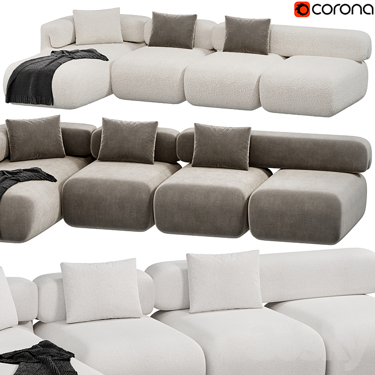 PADUN MODULAR SOFA by kookudesign - Sofa - 3D model