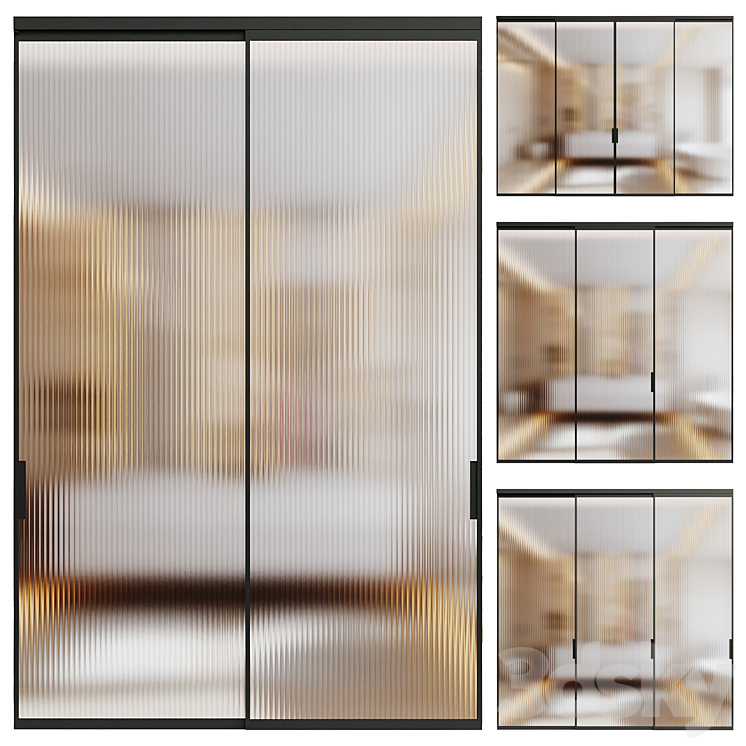 interior door 051 - sliding door 3D Model Free Download - 3DSKY Decor ...