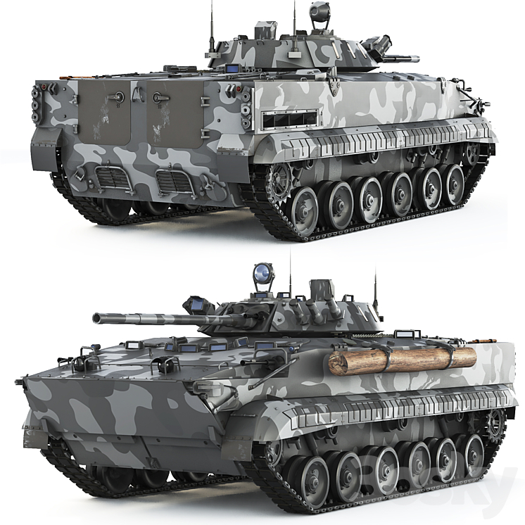 BMP 3 1987 - Transport - 3D model