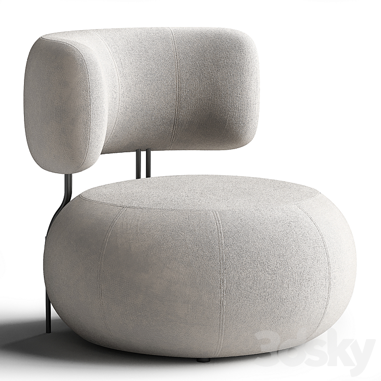 BABY GEO By Saba Italia - Arm chair - 3D model
