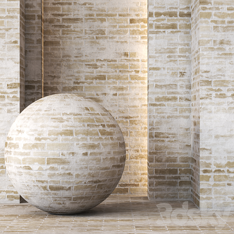 Rustic Brick Texture 4K - Seamless - Brick - 3D model