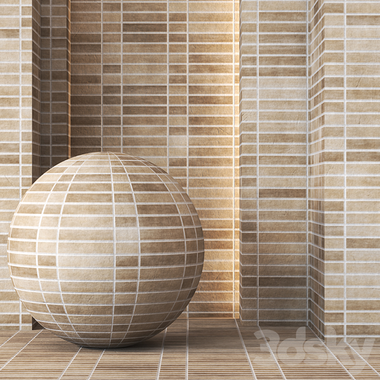 Vintage Brick Texture 4K - Seamless - Brick - 3D model