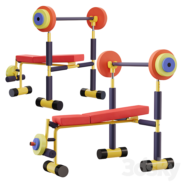 Redmon Fun and Fitness Exercise Equipment for Kids - Miscellaneous - 3D ...