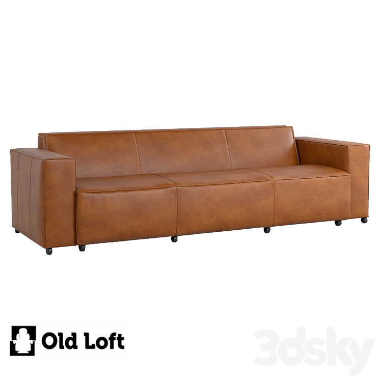 OM Triple Sofa Array Rectangles 3 Seats - Sofa - 3D model OM Triple Sofa Array Rectangles 3 Seats - Sofa - 3D model