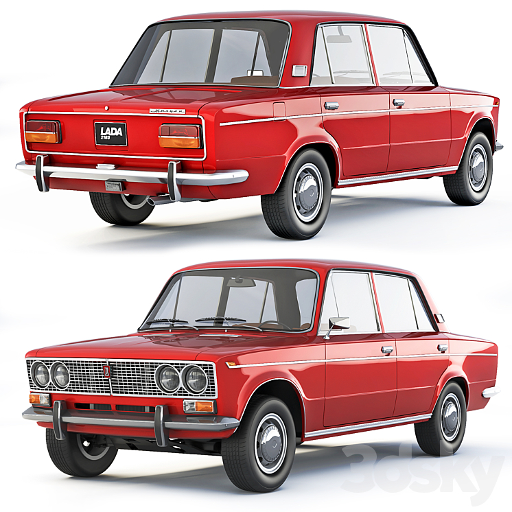 VAZ Zhiguli 2103 1972 - Transport - 3D model