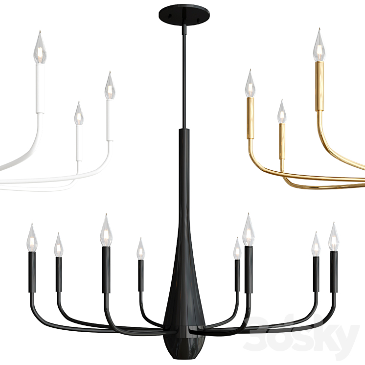 DEELA chandelier - Pendant light - 3D model DEELA chandelier - Pendant light - 3D model