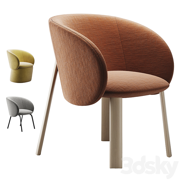 Miniforms Nebula seat - Chair - 3D model