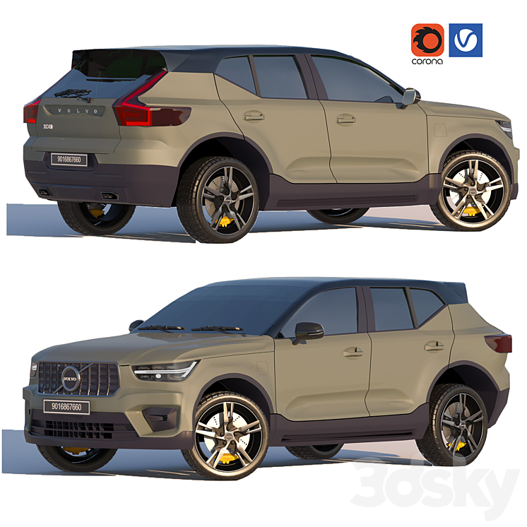 VOLVO-XC40 - Transport - 3D model