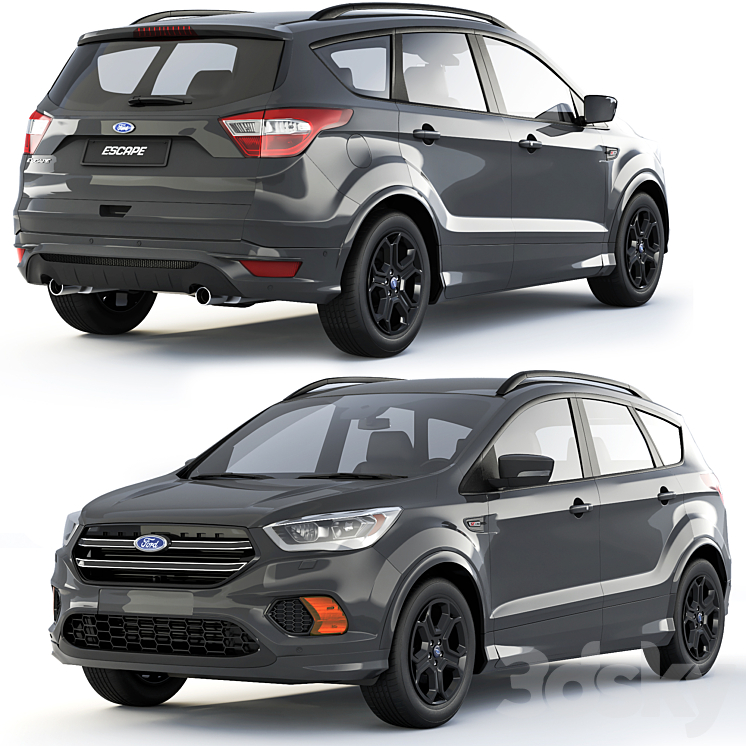 Ford Escape ST Line 2018 - Transport - 3D model