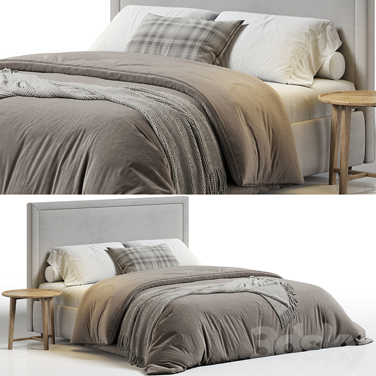 RH Wallace Bed - Bed - 3D model