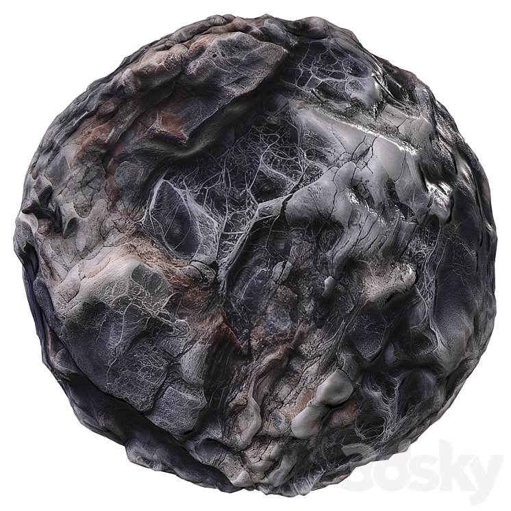 rock scratch 4k seamless texture - Stone - 3D model