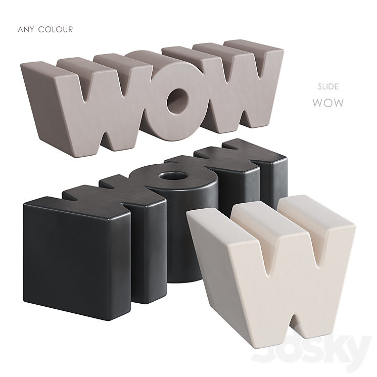 Slide WOW - Table - 3D model