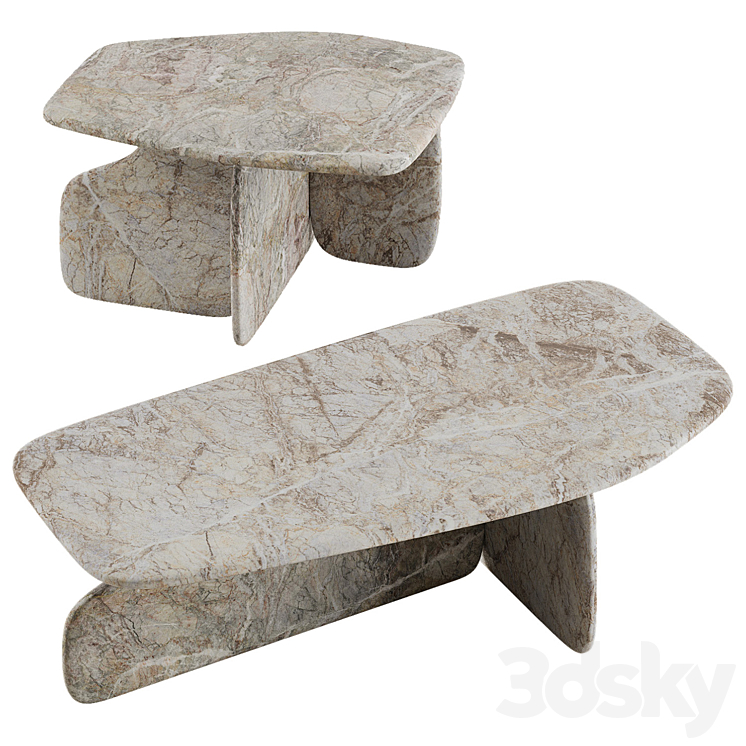 Tacchini DOLMEN Coffee Table - Table - 3D model