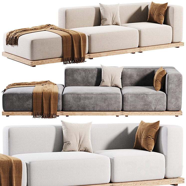 N-S02 Sofa by Karimoku Case Study - Sofa - 3D model