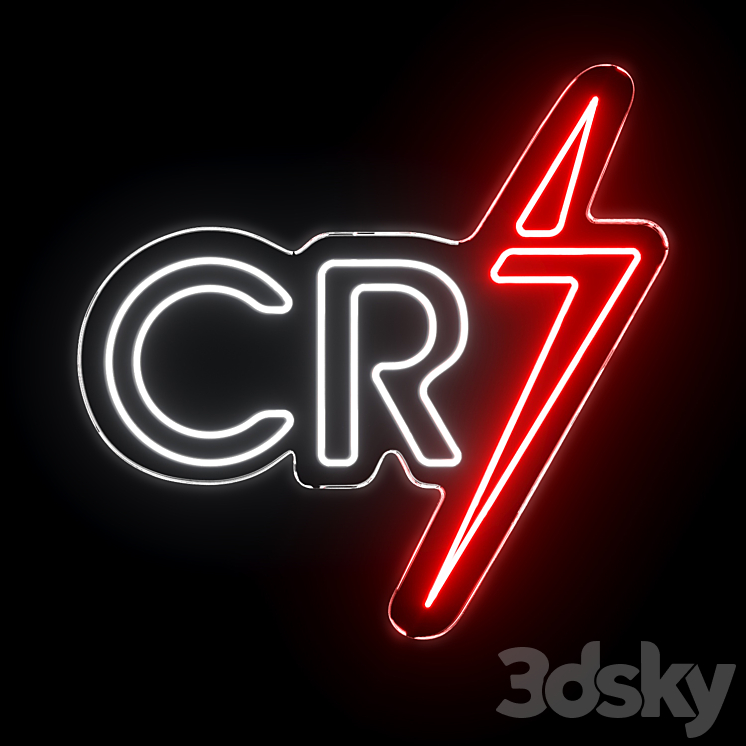 CR7 Neon Sign - Neon - 3D model