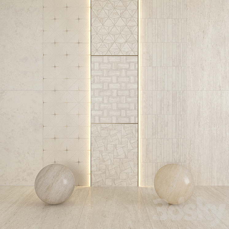 AtlasConcorde Marvel Travertine Decor - Tile - 3D model