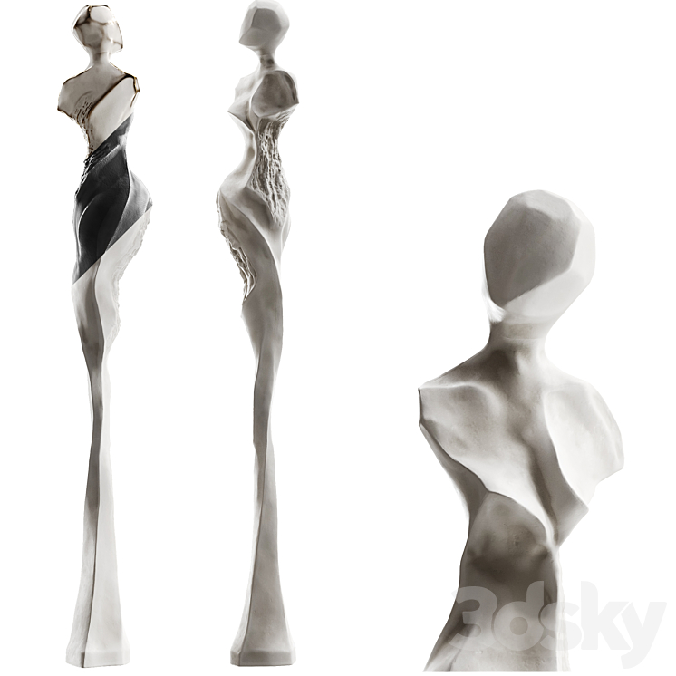 Sculpture Abstract human 02 - Sculpture - 3D model