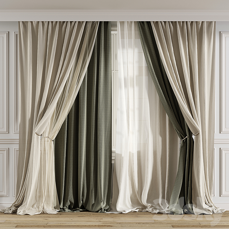 CURTAINS 540C 3in1 - Curtain - 3D model