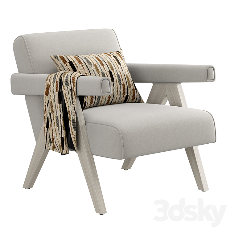 RH Jacob armchair - Arm chair - 3D model