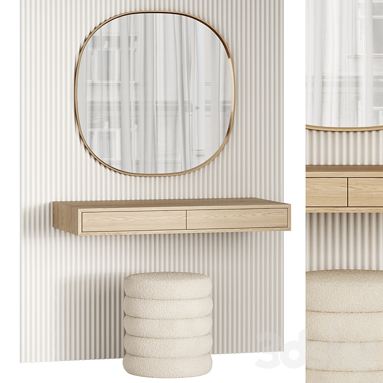 Hanging dressing table - Dressing table - 3D model