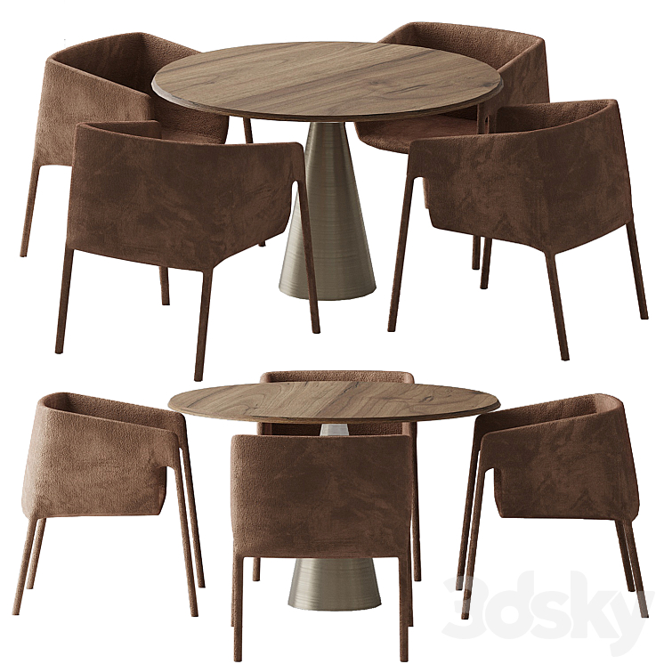 Lobby - Table + Chair - 3D model