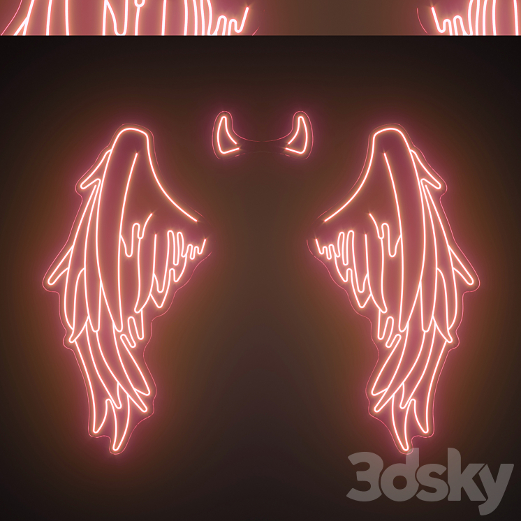 Light modules Set 259 Neon - Neon - 3D model