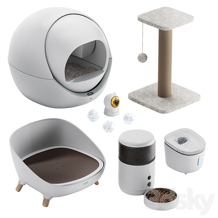 Smart Pets Accessories by Petoneer and Petree - Miscellaneous - 3D model