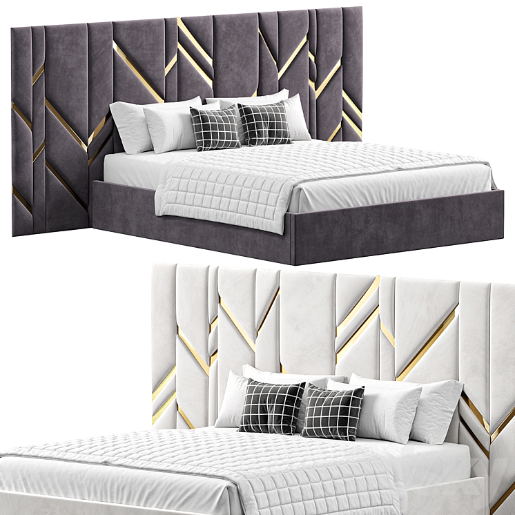 Valensiya 2 Bed By Cazarina - Bed - 3D model