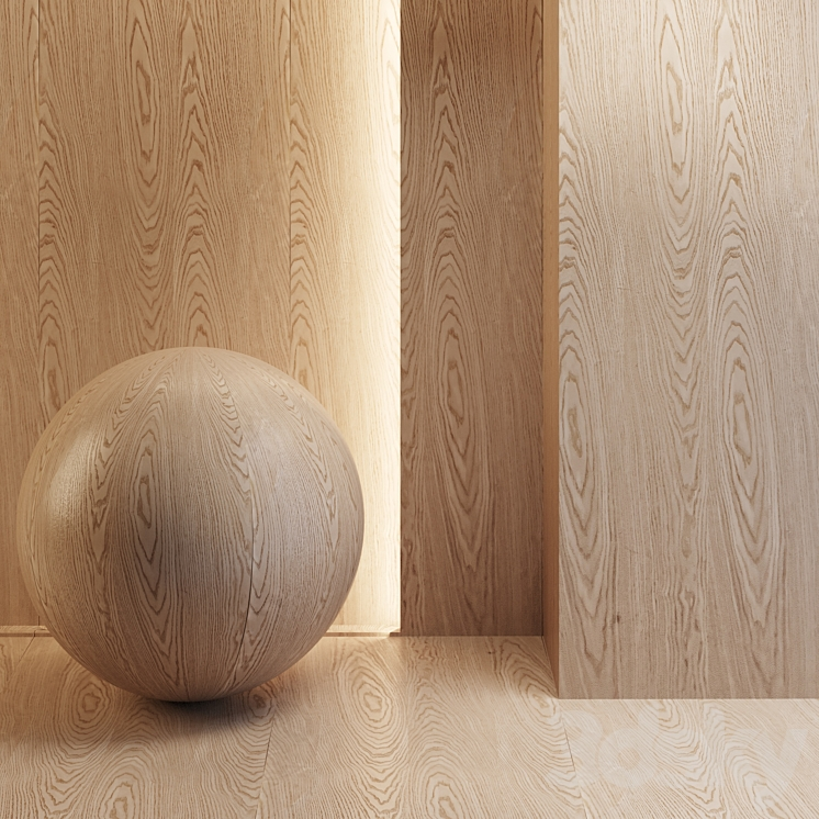Oak veneer - Wood - 3D model