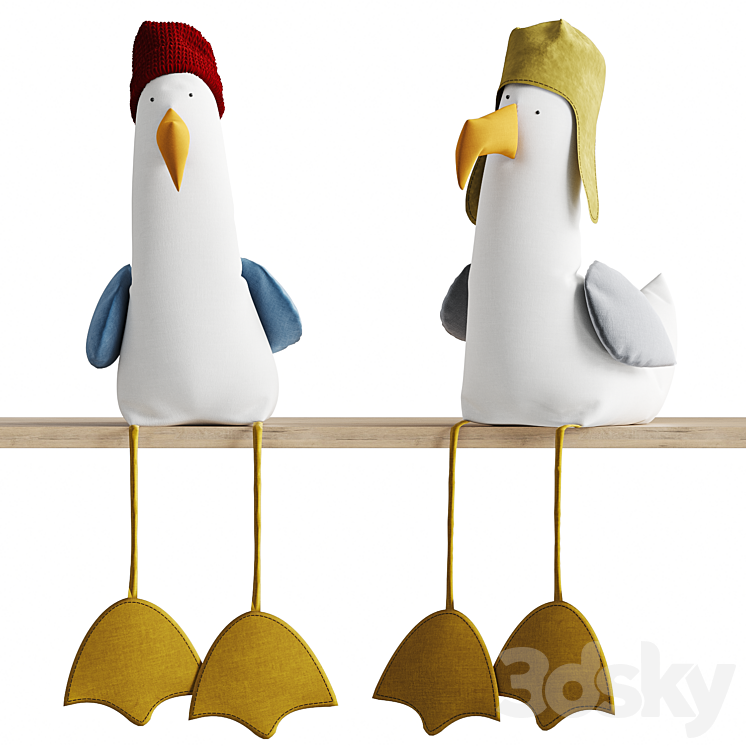 Seagull toy - Toy - 3D model