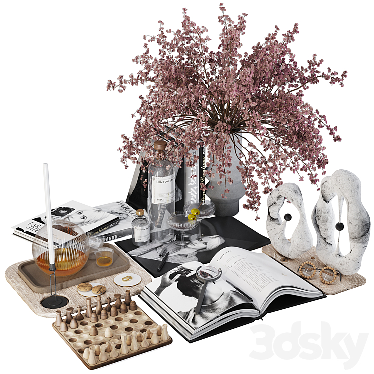 Minimal Decorative Set 016 Decorative Set 3d Model