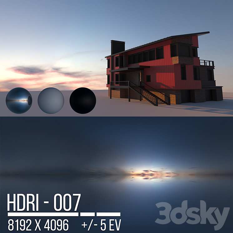 HDRI Sky - 007 - HDRI - 3D model