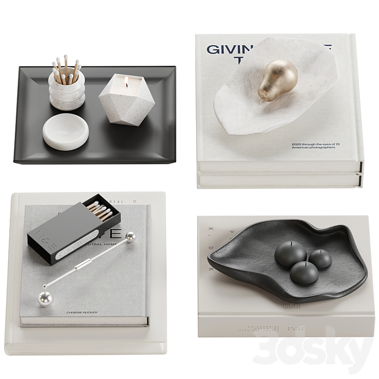 Decorative Set 042 Decorative Set 3d Model