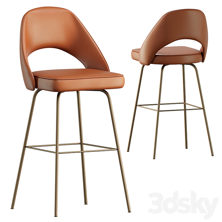Bar stool - Barber Stool M - Chair - 3D model