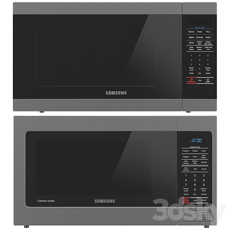 SAMSUNG microwaves collection - Kitchen appliance - 3D model