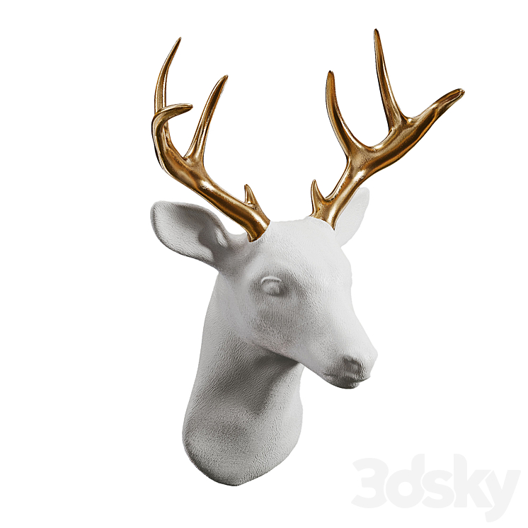 Handmade Rustic Animals Wall Decor - Sculpture - 3D model