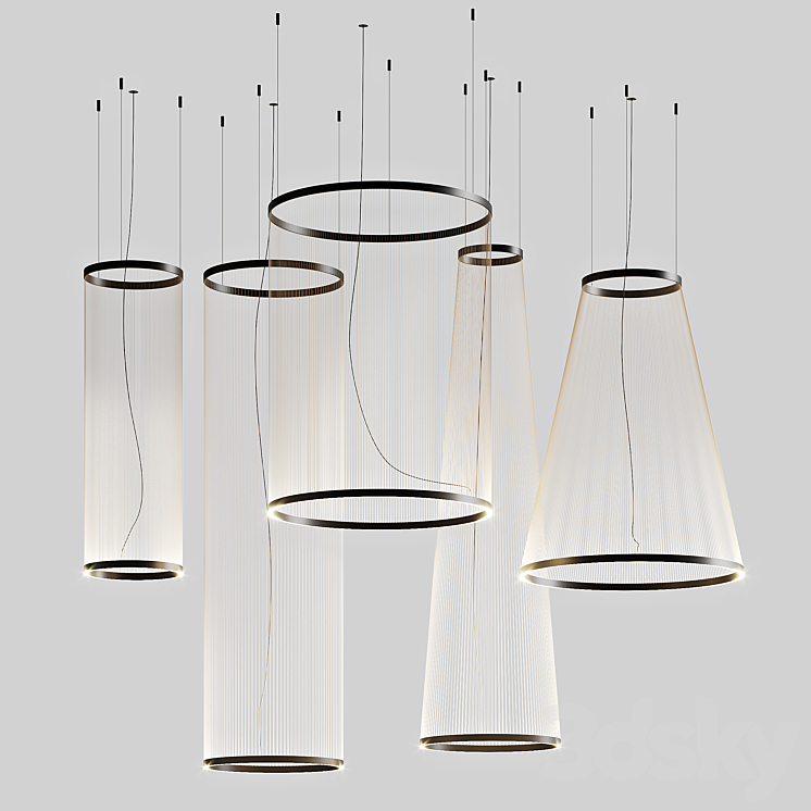 Vibia Array Pendant Lamps Pendant Light 3d Model