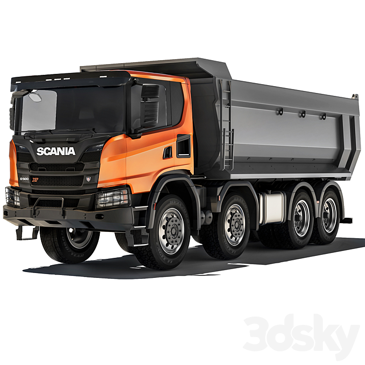 Scania G500 XT 8x4 tipper 2022 - Transport - 3D model