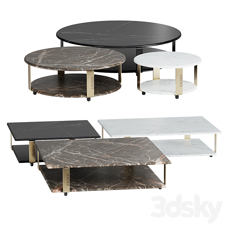 VERSACE - La Greca Coffee Tables - Dressing table - 3D model