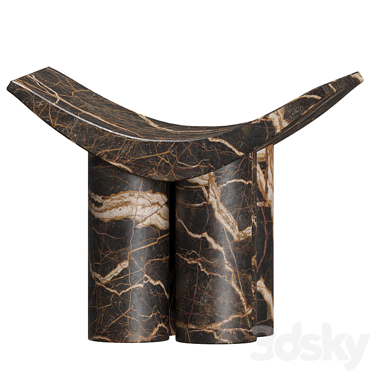 Gamma Stool by Pietro Franceschini Studio - Chair - 3D model