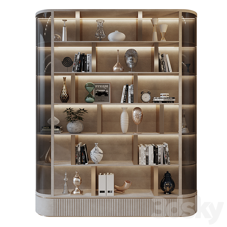 Cabinet Set 392 Rack 3d Model