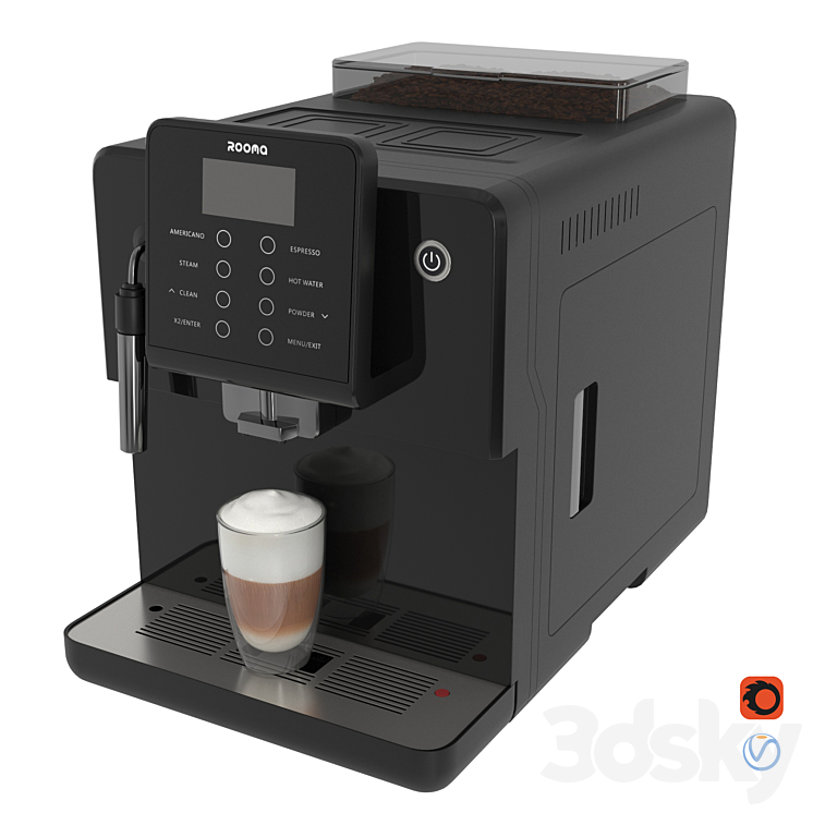 Coffee machine Rooma RM-A11 - Kitchen appliance - 3D model