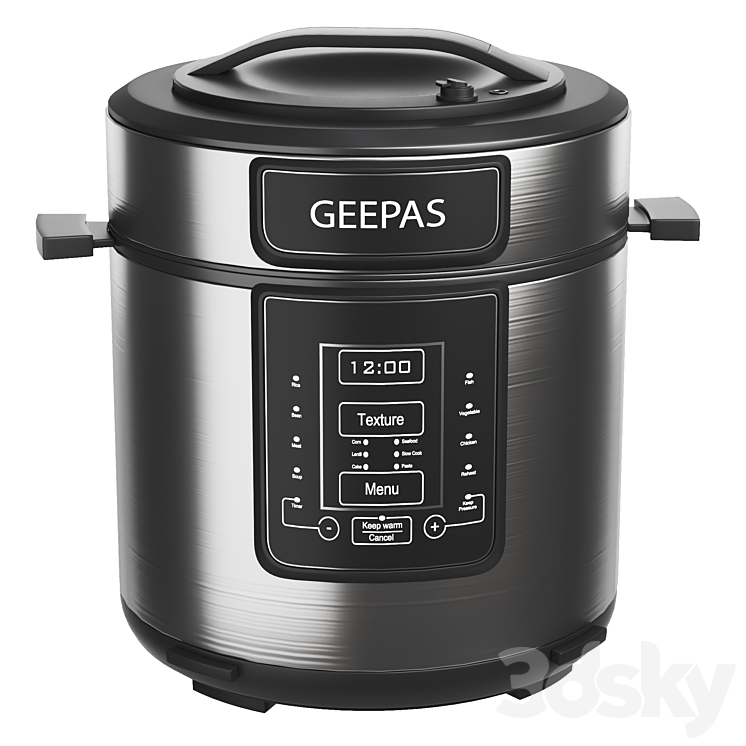 Geepas Digital Multi Cooker - Kitchen appliance - 3D model